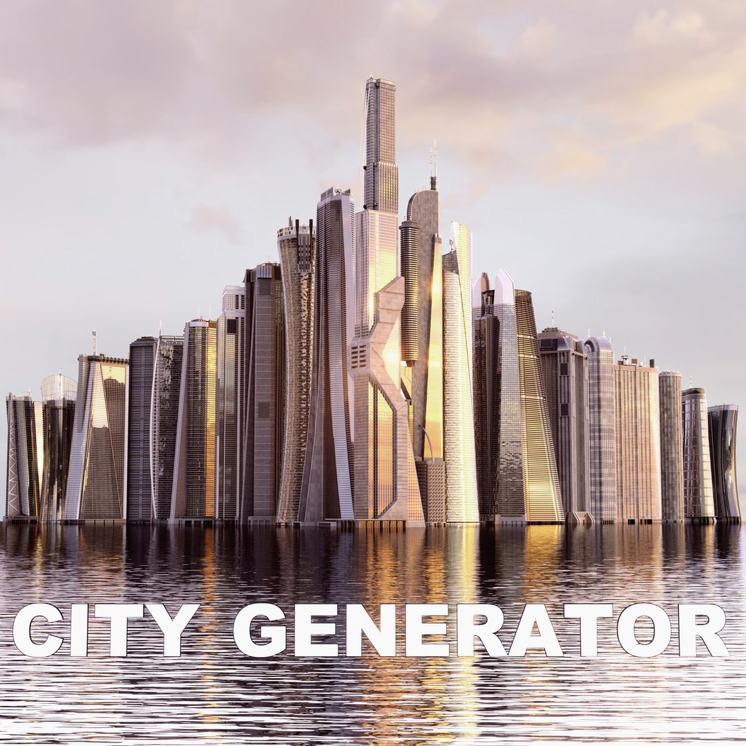 Building Skyscraper City Town Downtown Office Space Work Street ...