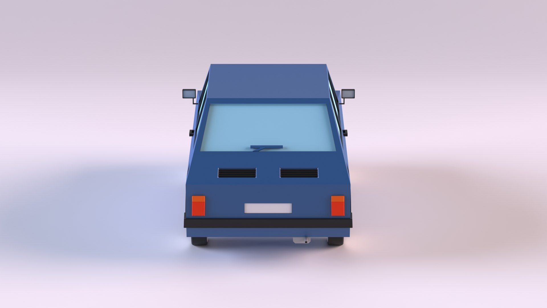 3D Cartoon low poly small retro car - TurboSquid 1806171