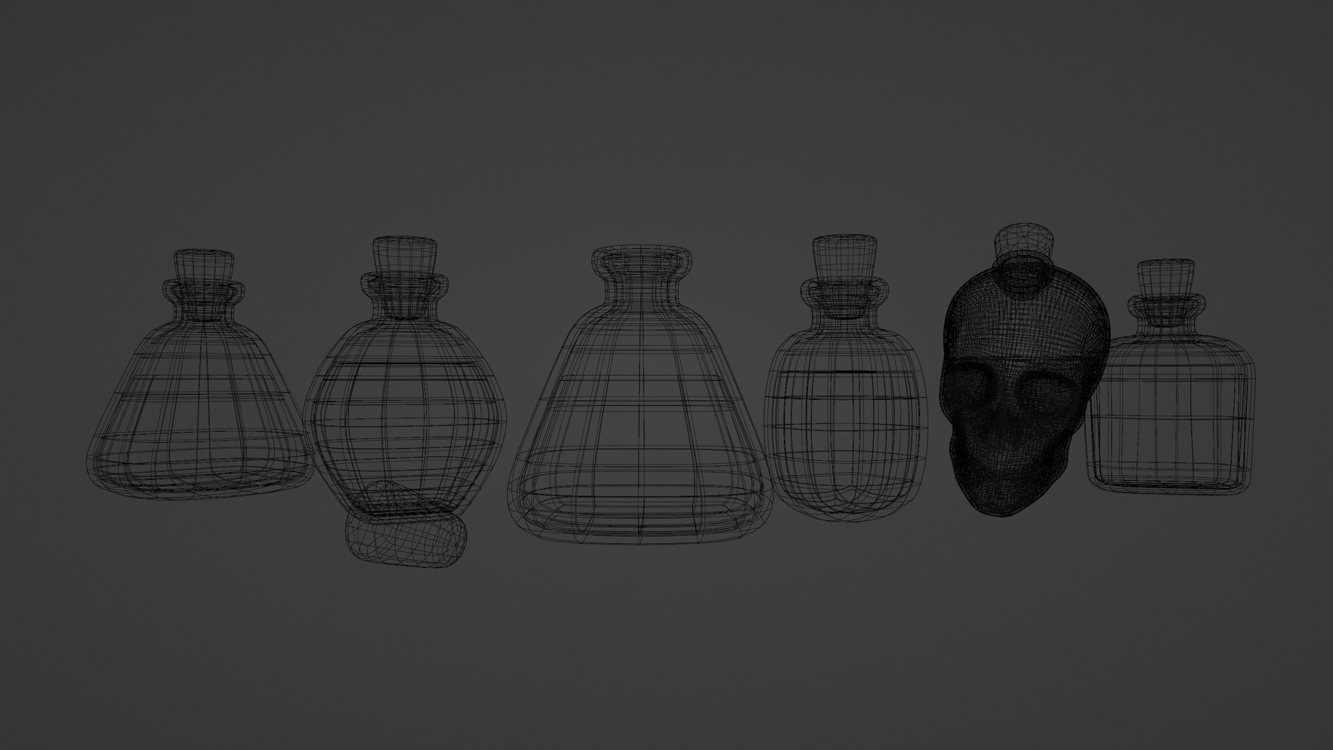3D Model Wizard Magic Potion Bottles Set 1 - TurboSquid 2127110 3D Model Wizard Magic Potion Bottles Set 1 - TurboSquid 2127110