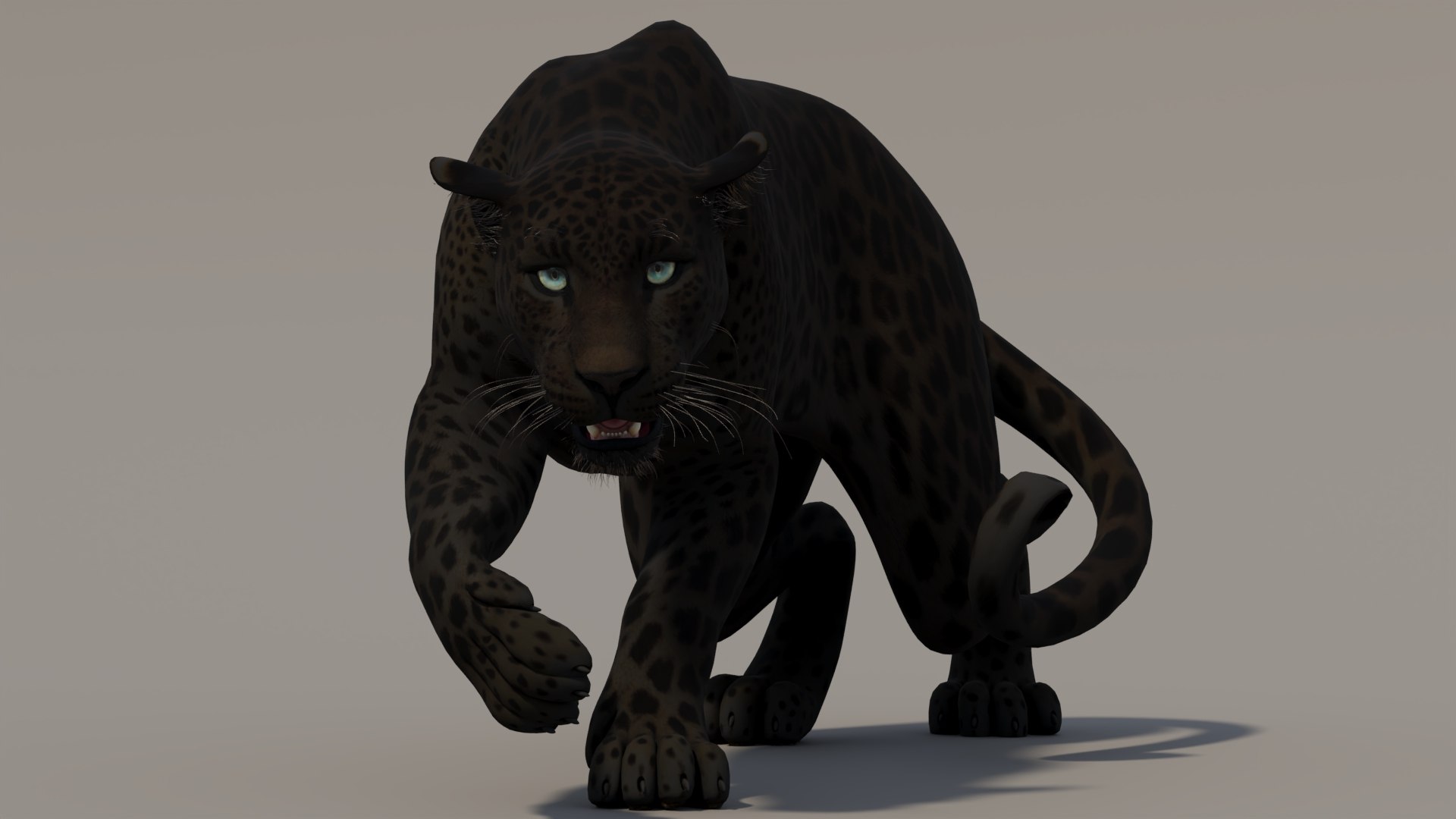 3D Animated Black Panther 3D Model - TurboSquid 2373724