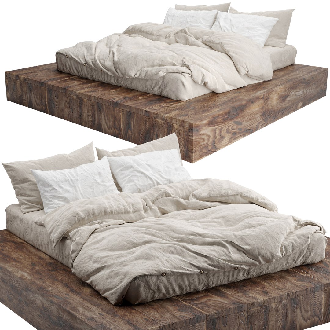 3D Magic Linen Bed Model - TurboSquid 2401115