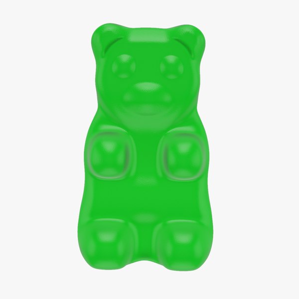 3D Gummy bear Green model - TurboSquid 1961198