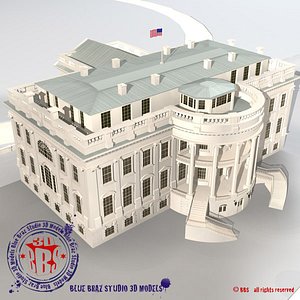 3d model white house complex