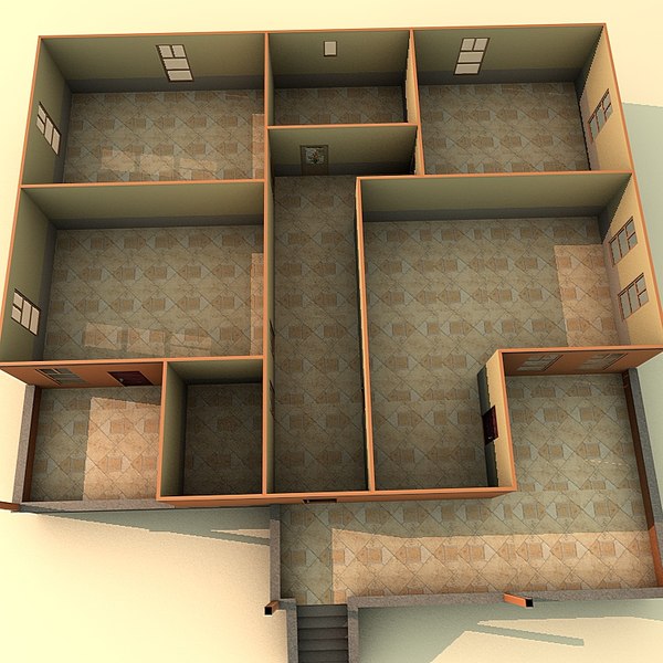 houses interior building 3d model
