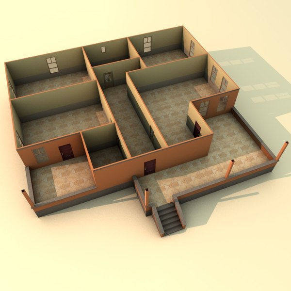 houses interior building 3d model