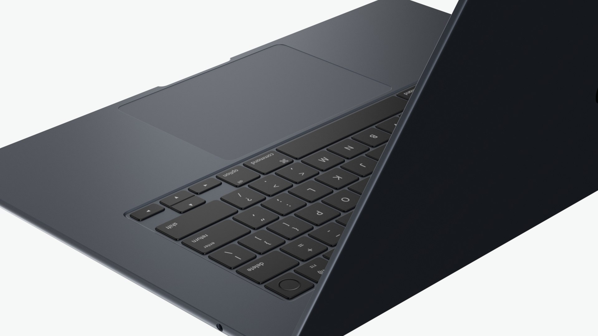 3D Apple MacBook Air M4 Midnight - TurboSquid 2374496