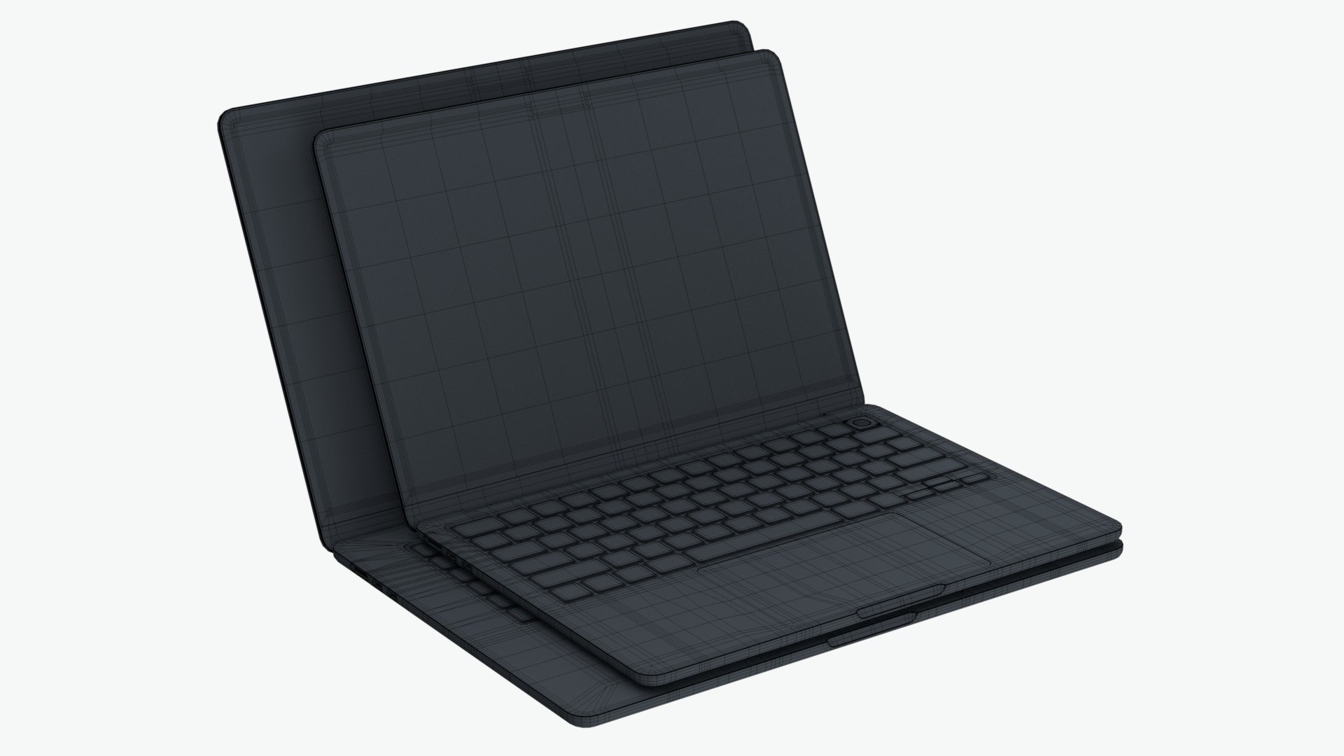 3D Apple MacBook Air M4 Midnight - TurboSquid 2374496