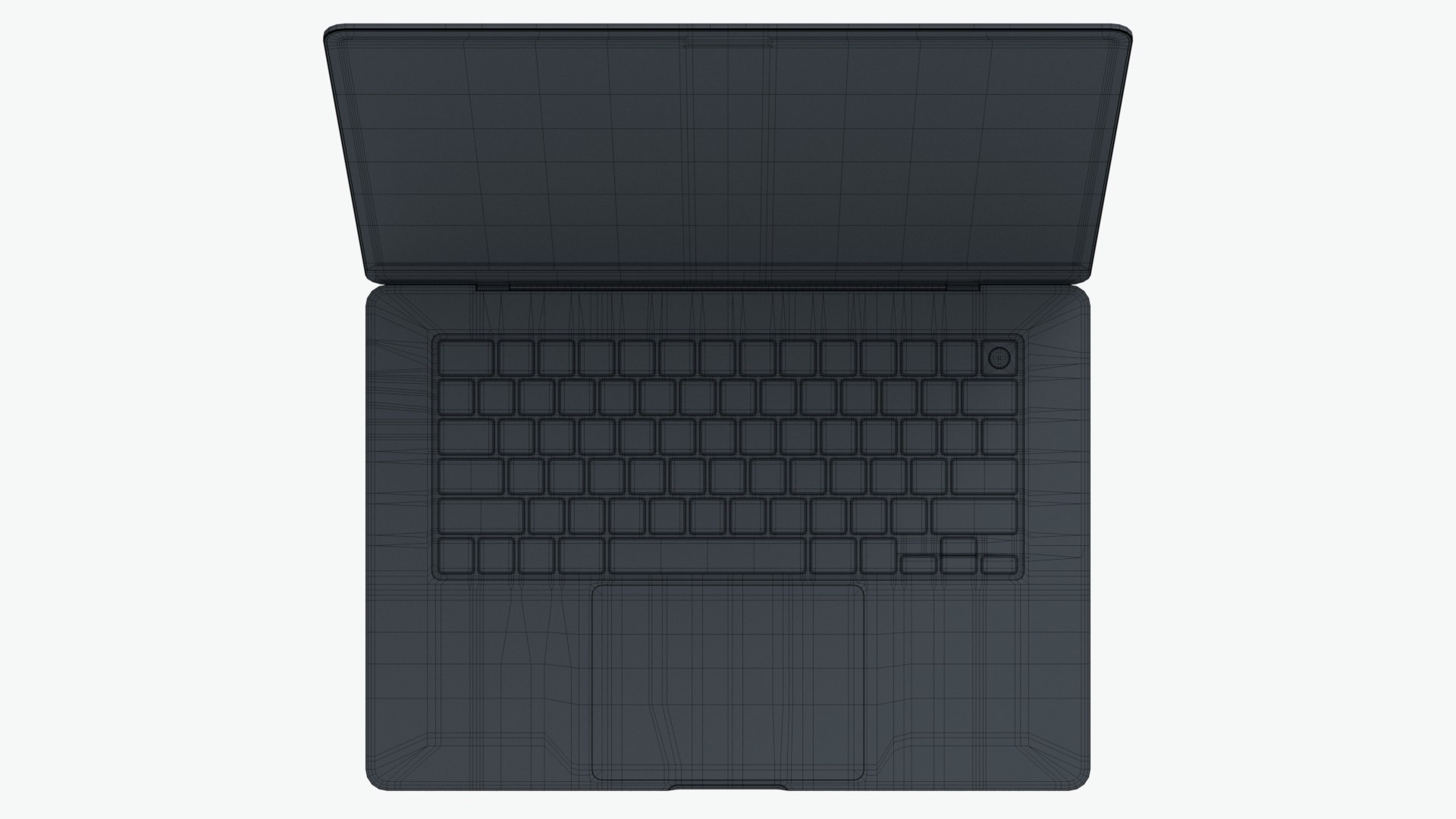 3D Apple MacBook Air M4 Midnight - TurboSquid 2374496