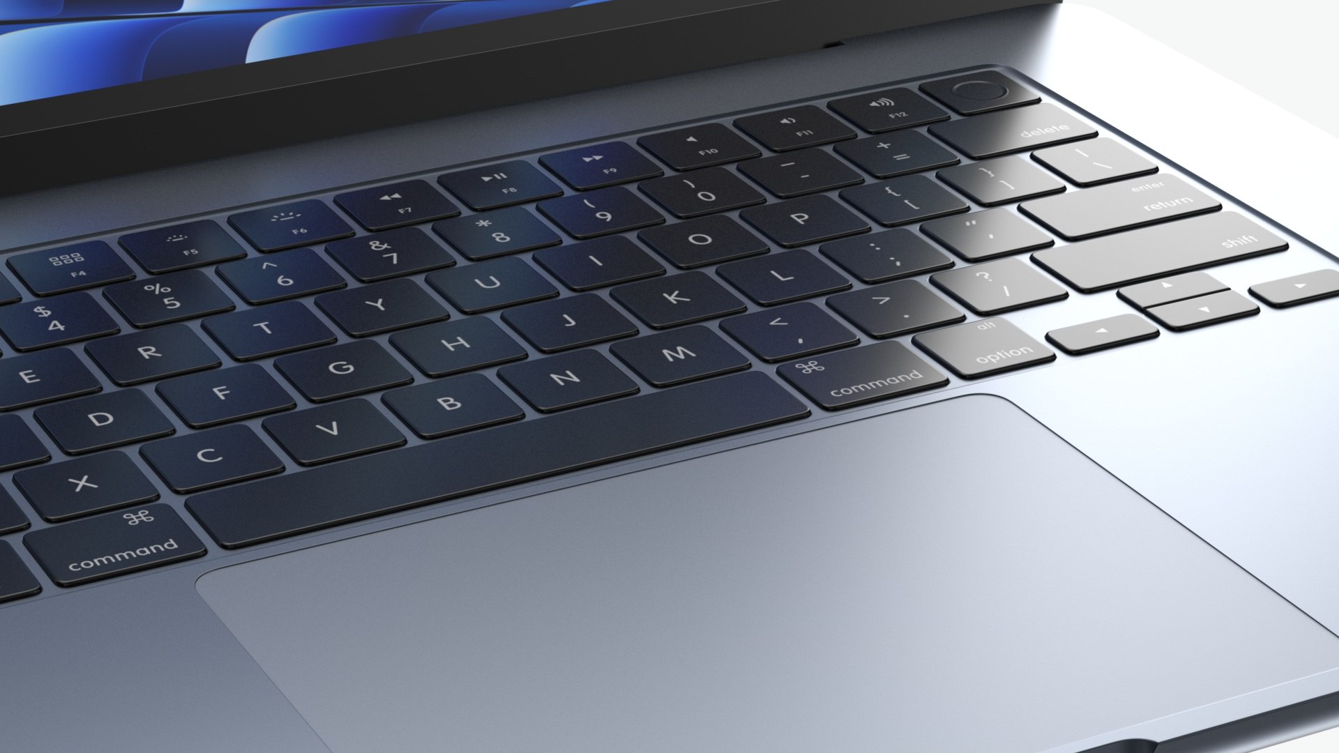 3D Apple MacBook Air M4 Midnight - TurboSquid 2374496