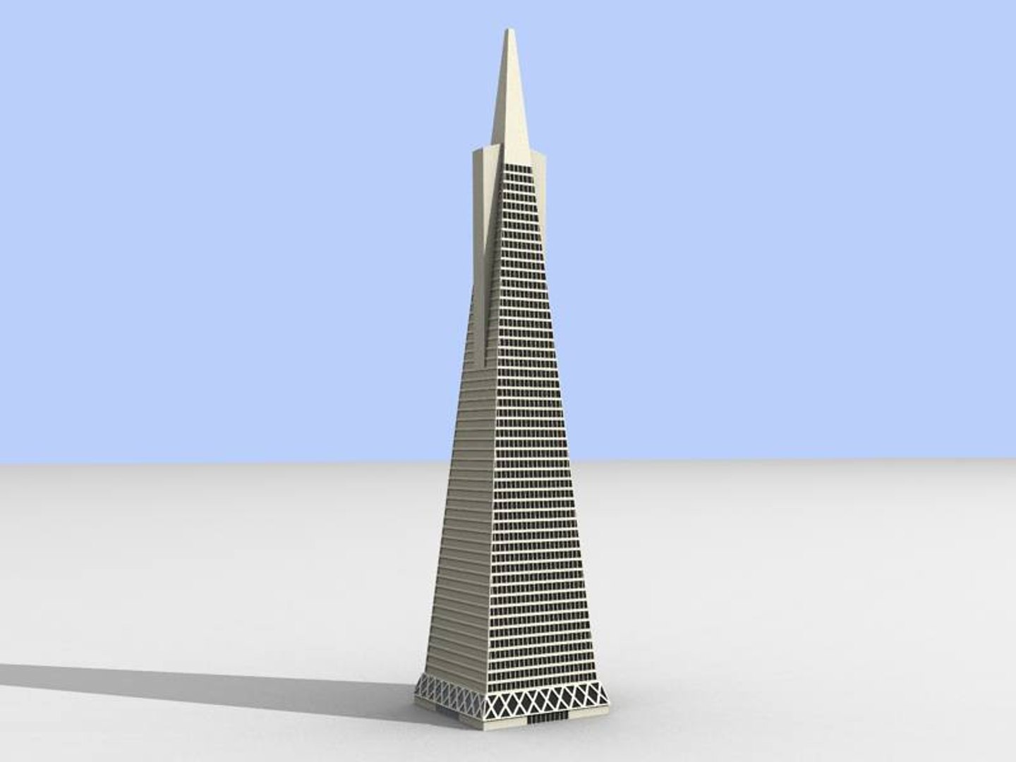 3d Max Transamerica Pyramid Skyscrapers Buildings