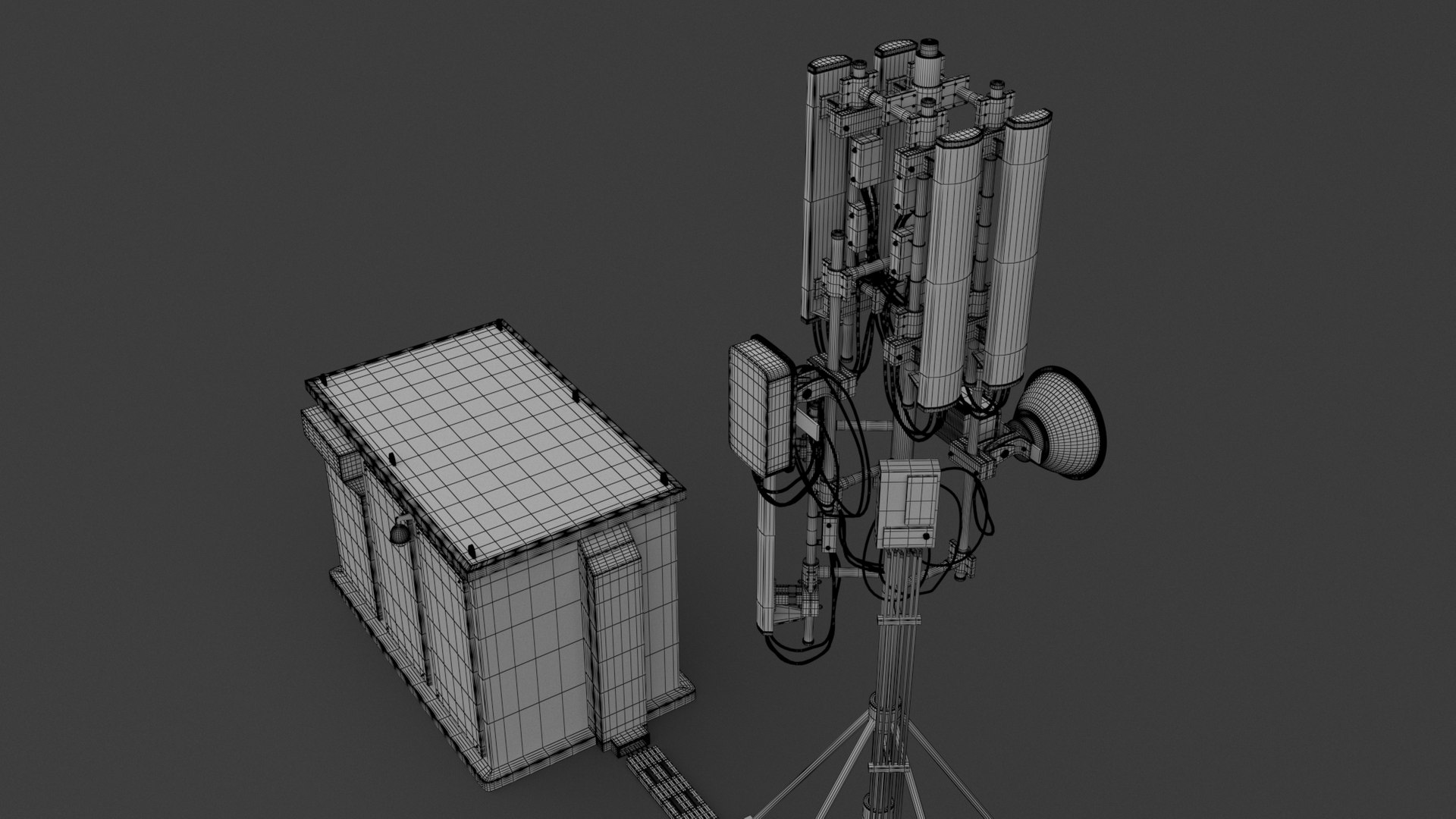 3D Cell Phone Tower 2 Model - TurboSquid 2329431
