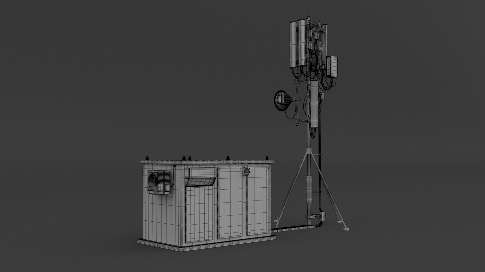 3D Cell Phone Tower 2 Model - TurboSquid 2329431