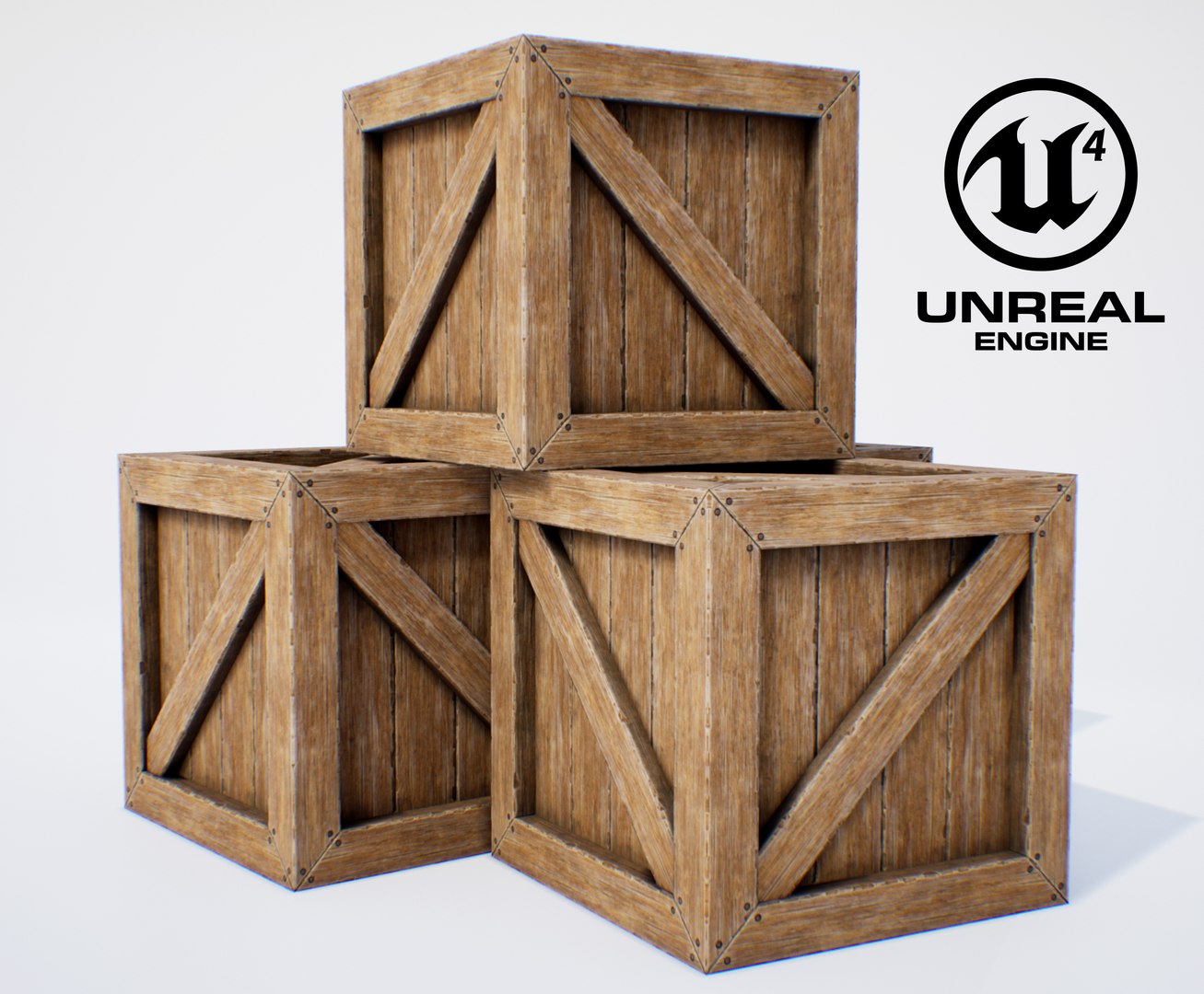 Wooden Box Pbr 3D - TurboSquid 1388316