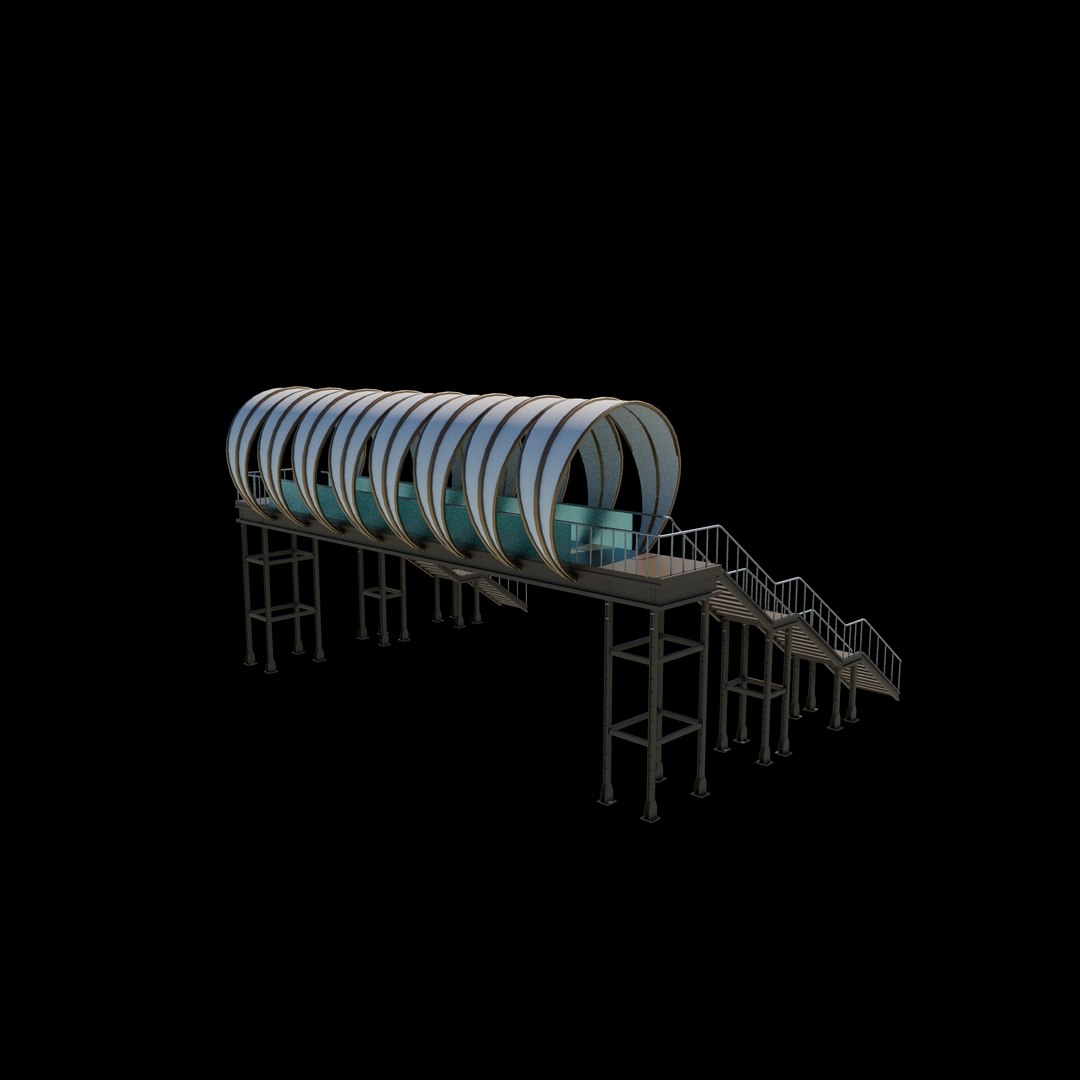Overhead Footbridge 3D Model 3D Model - TurboSquid 2442077