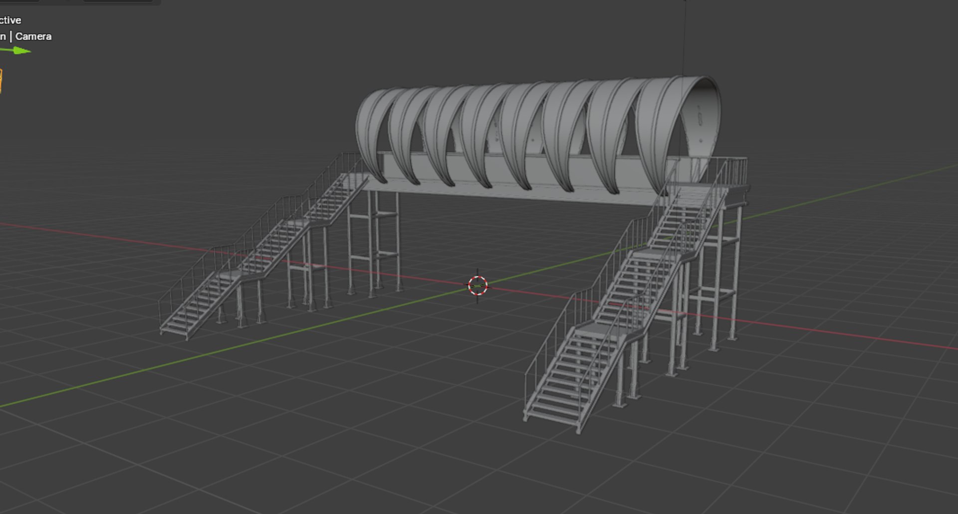 Overhead Footbridge 3D Model 3D Model - TurboSquid 2442077