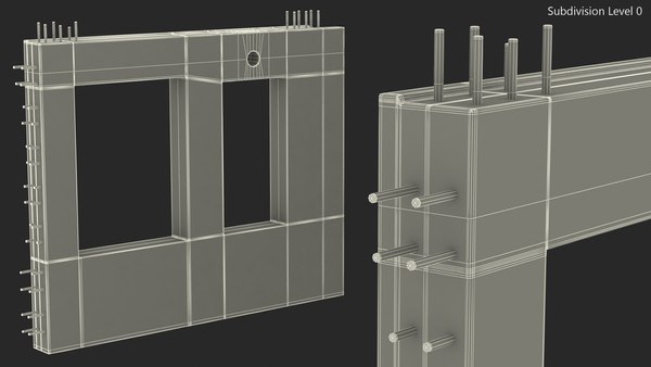3D precast wall panel model - TurboSquid 1685718