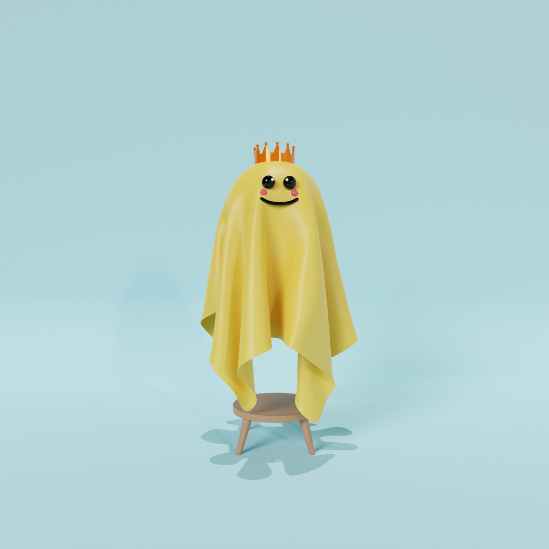 3D Ghost Cute - TurboSquid 1937702