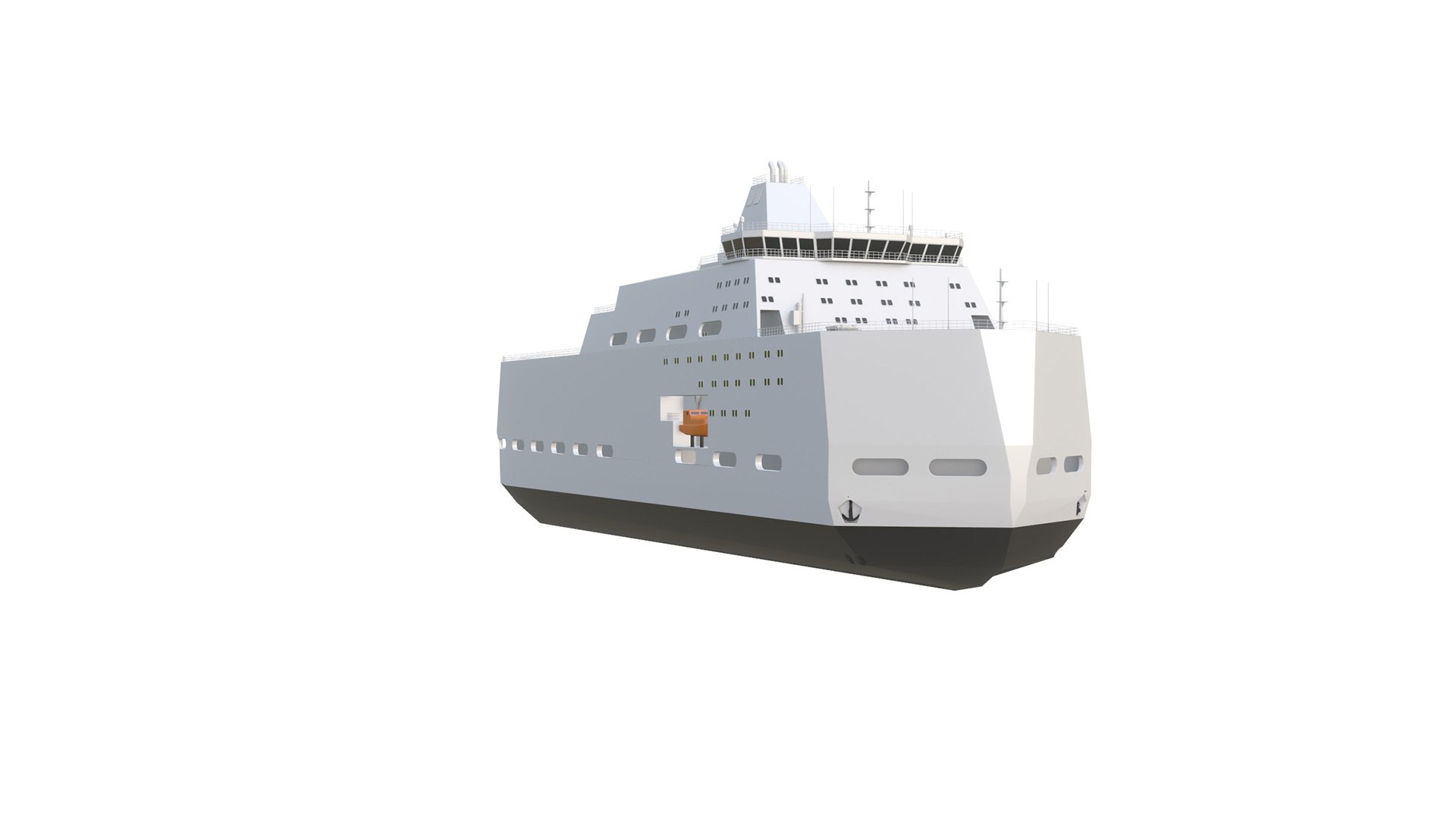 3D Low-poly Floating Power Station - TurboSquid 2347208