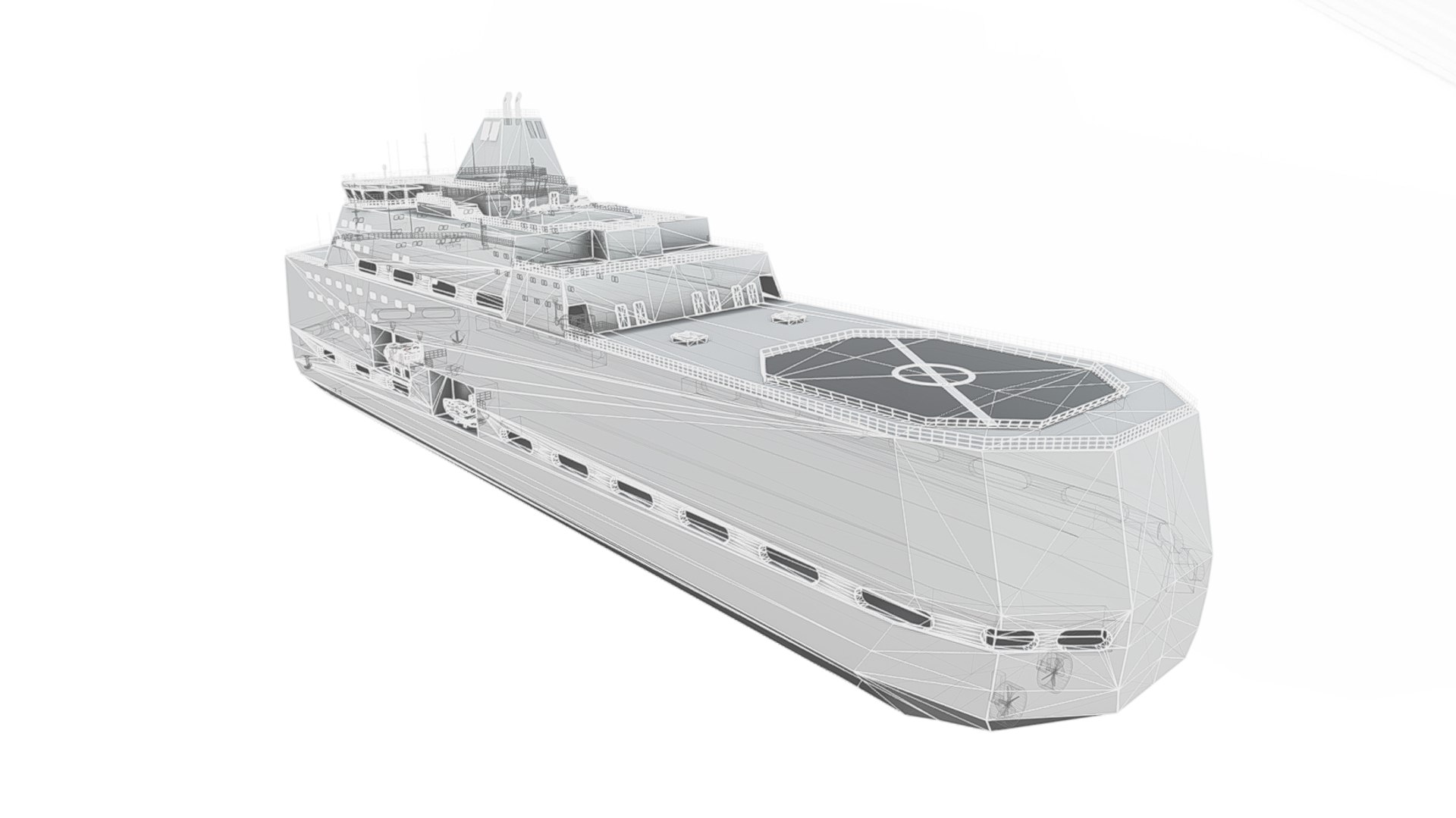 3D Low-poly Floating Power Station - TurboSquid 2347208