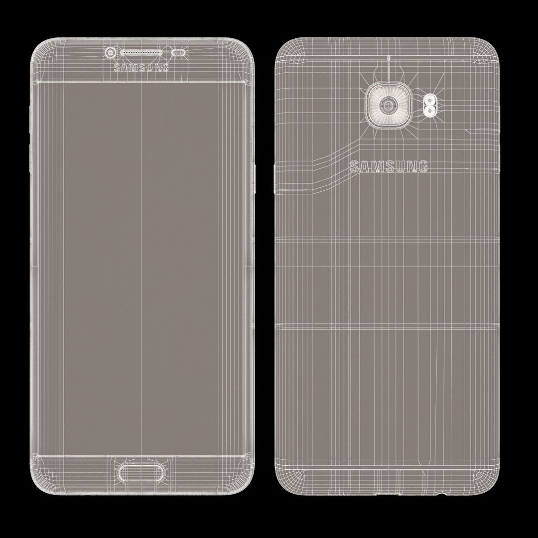 Samsung Galaxy C7 3d Model