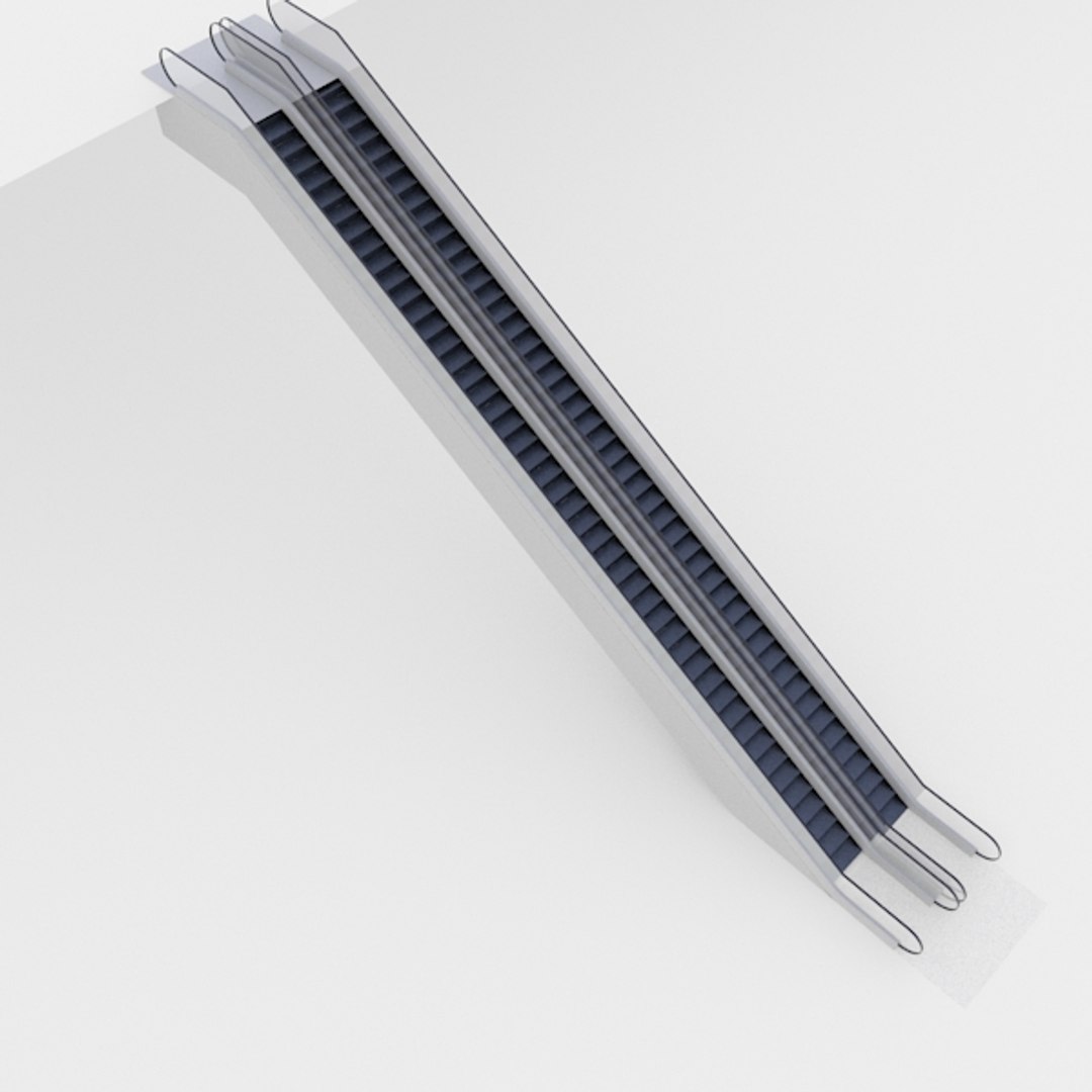 3d Model Of Escalator