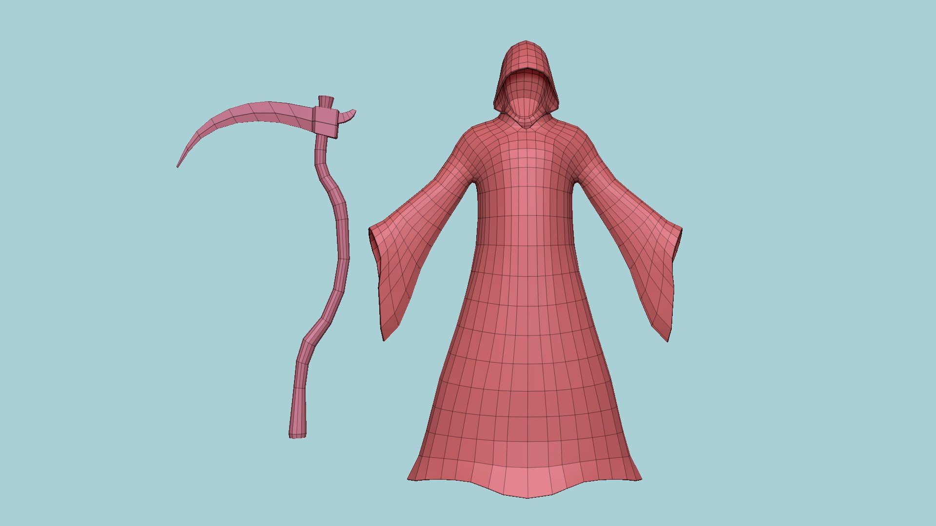 Grim Reaper Costume A03 Bloody Death - Character Design 3D - TurboSquid ...