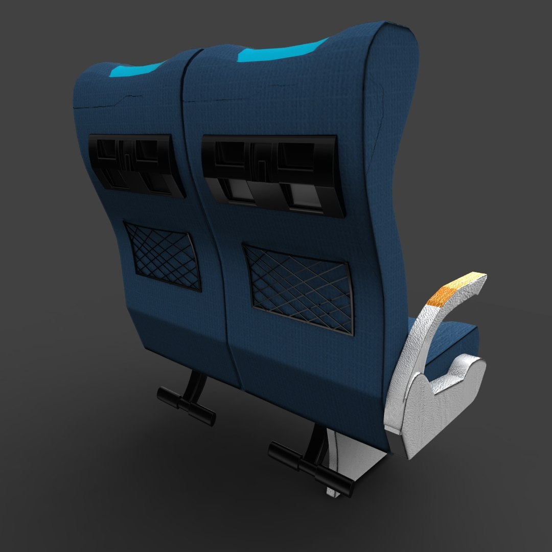Luxury Coach Seat 3d Model