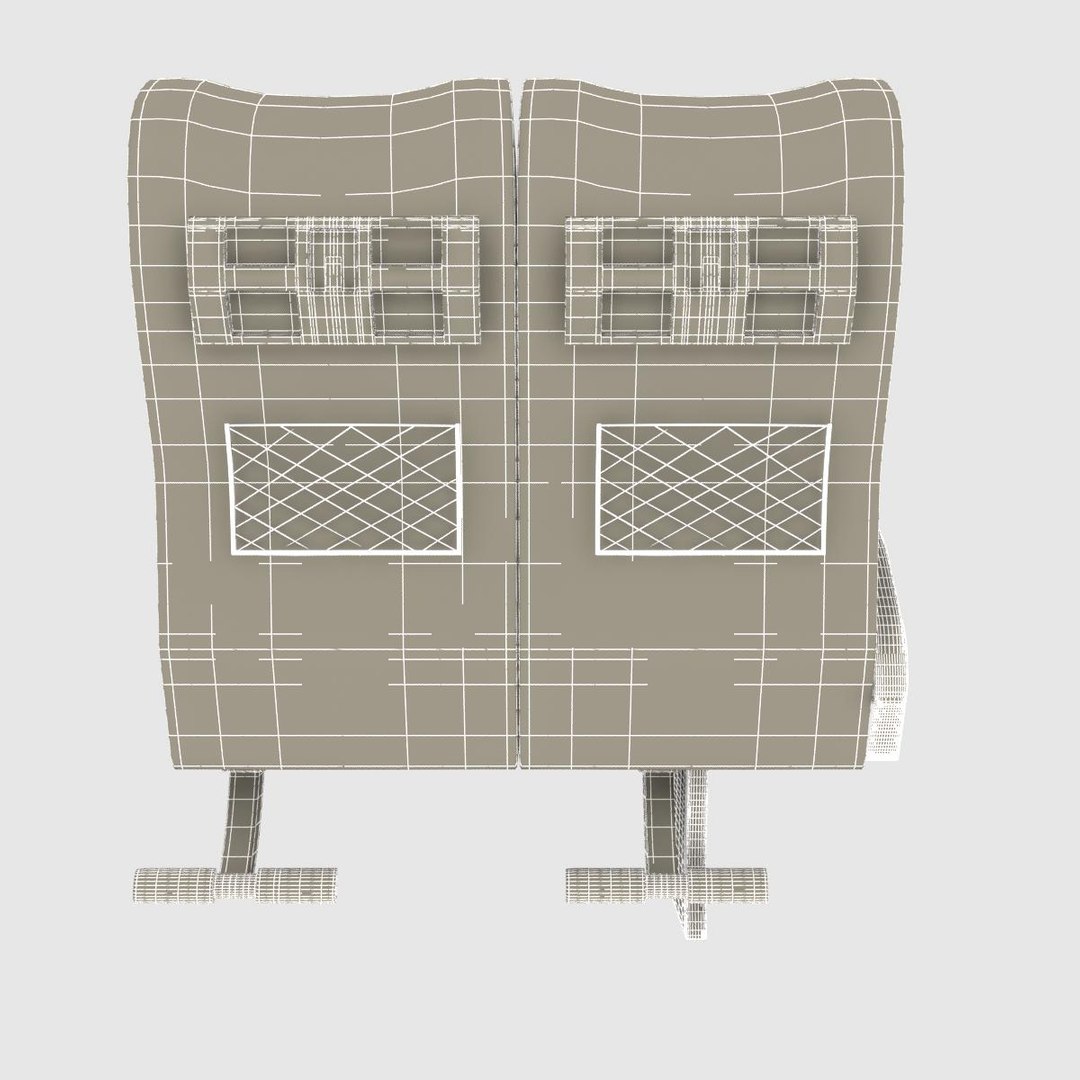 Luxury Coach Seat 3d Model