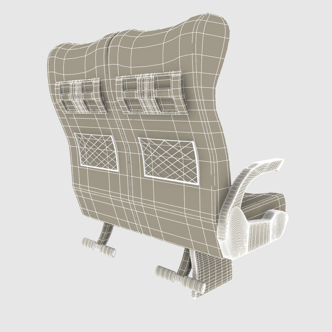 Luxury Coach Seat 3d Model