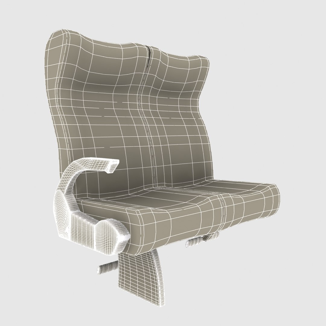 Luxury Coach Seat 3d Model