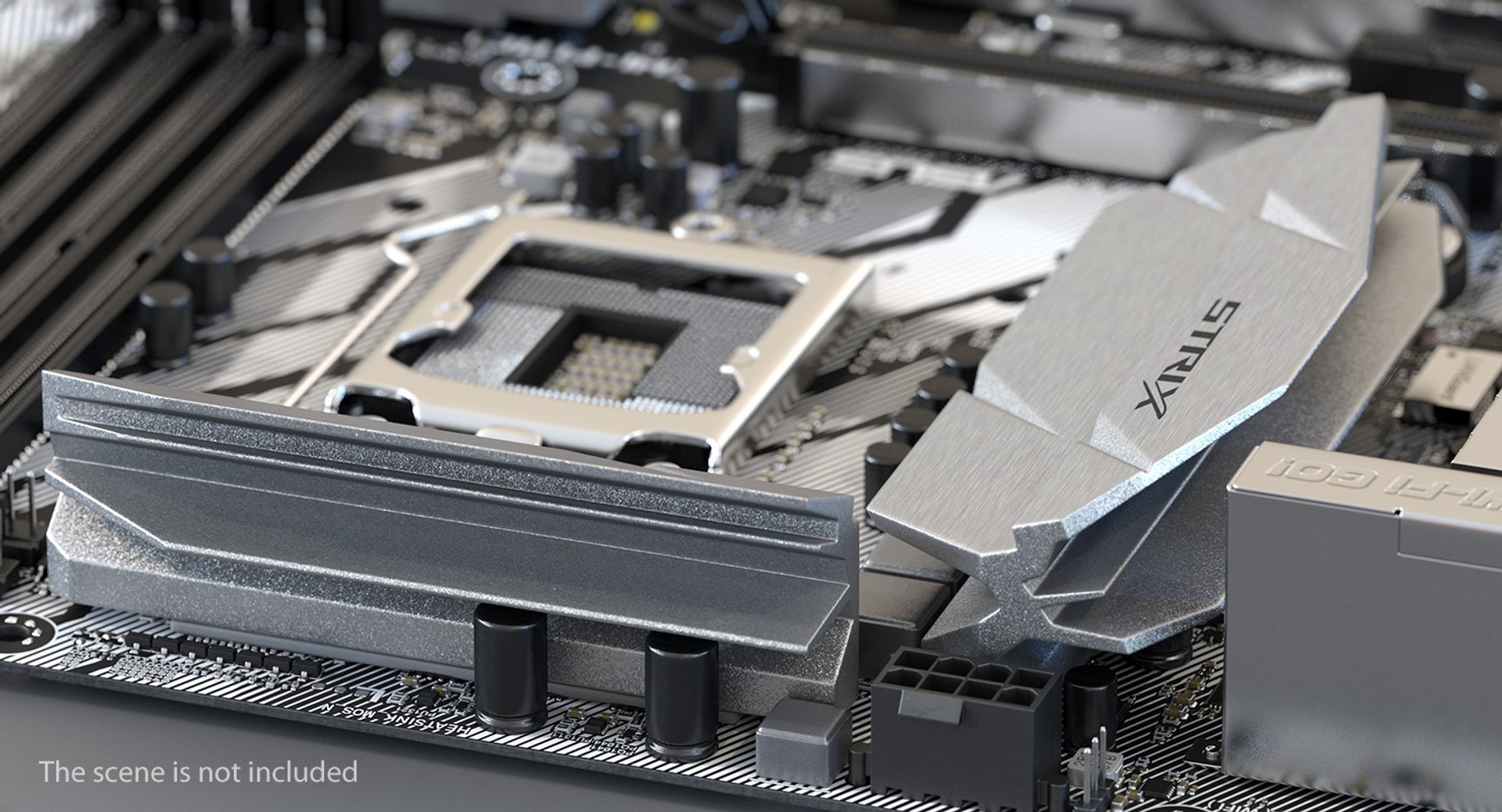 Power Radiators Motherboard Board 3D Model - TurboSquid 1427184