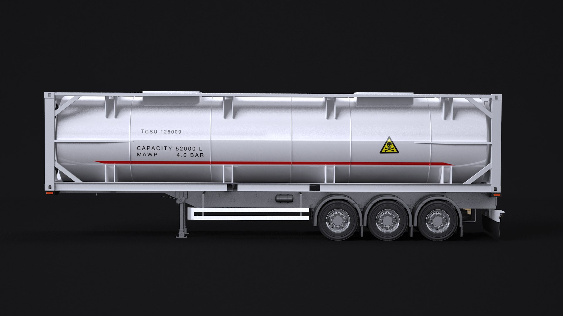 Iso Tanker Trailer 3D Model - TurboSquid 1550221