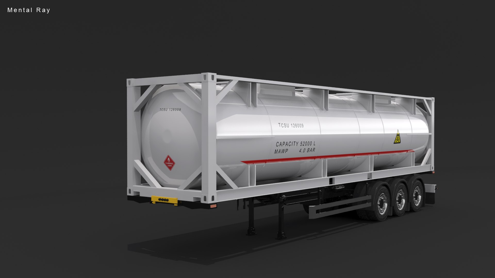 Iso Tanker Trailer 3D Model - TurboSquid 1550221