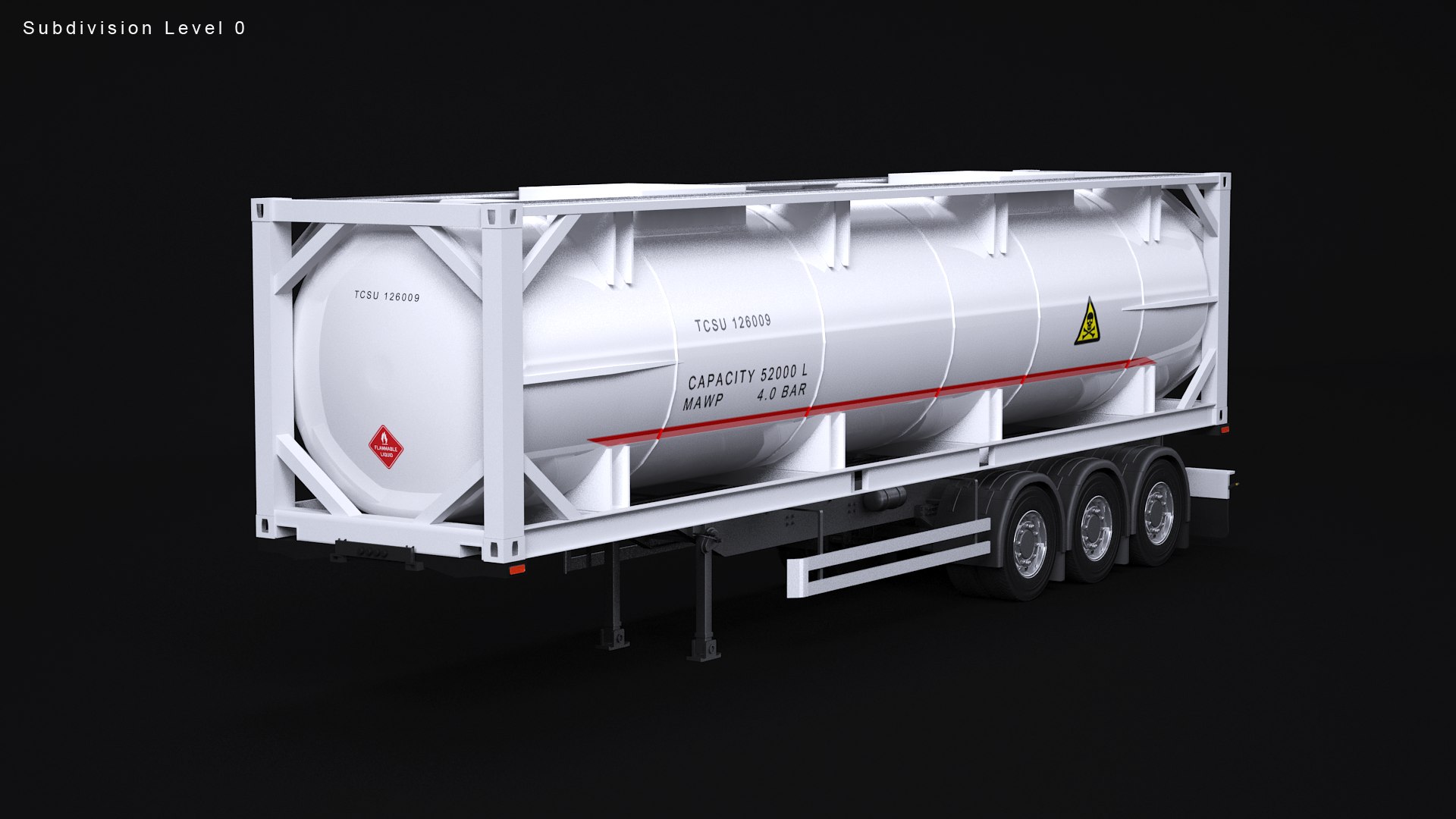 Iso Tanker Trailer 3D Model - TurboSquid 1550221