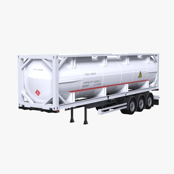 modelo 3d Remolque cisterna ISO - TurboSquid 1550221