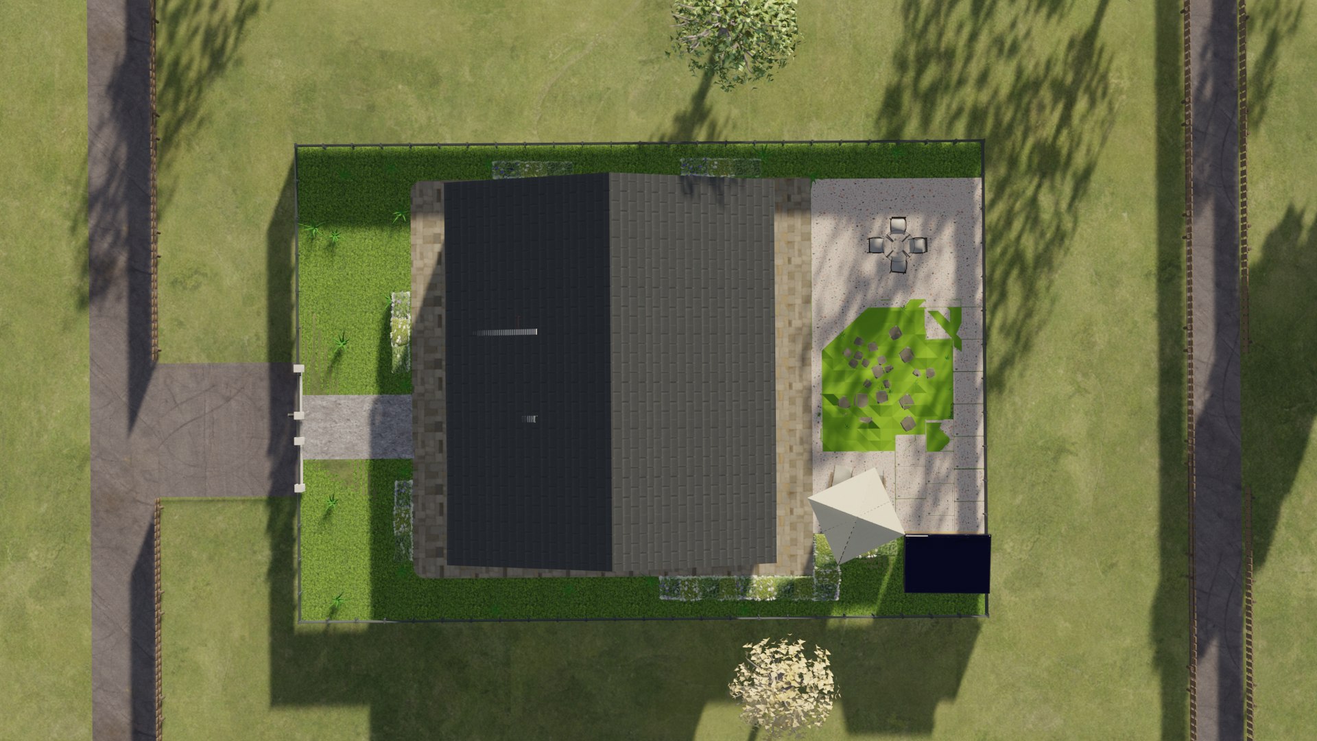 Modern Suburban House 3D Model - TurboSquid 2249370