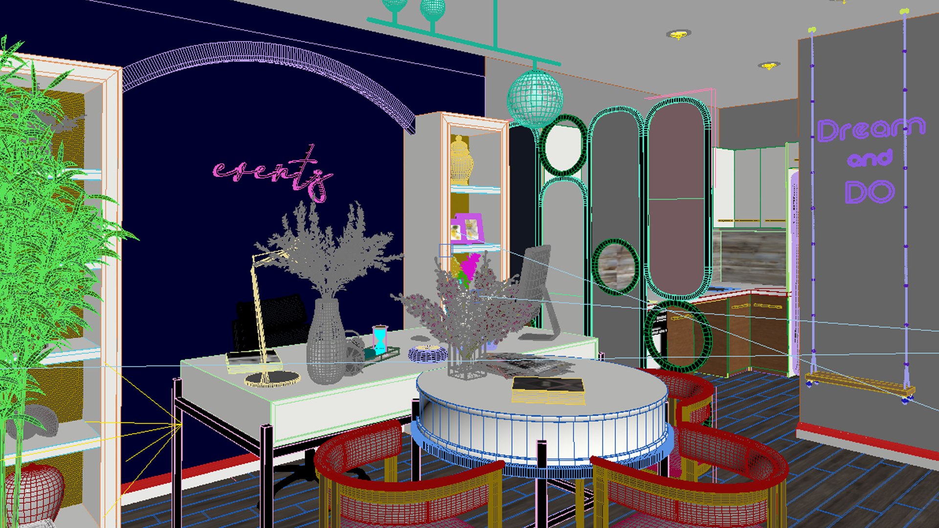 Event Planner Office Design 3D Model - TurboSquid 1717089