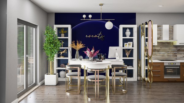 Event Planner Office Design 3D model - TurboSquid 1717089
