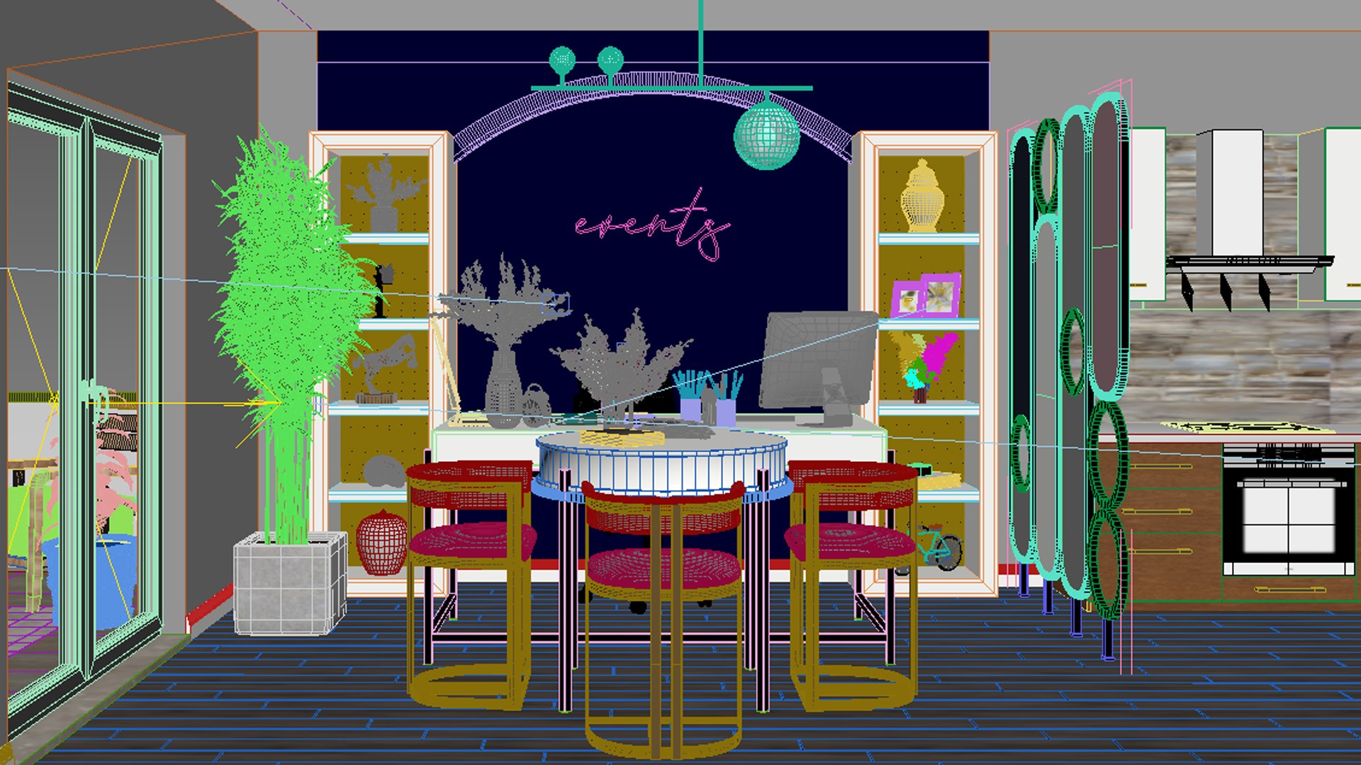 Event Planner Office Design 3D Model - TurboSquid 1717089