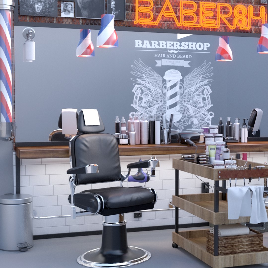 Baber Shop 1 3D Model - TurboSquid 1877766