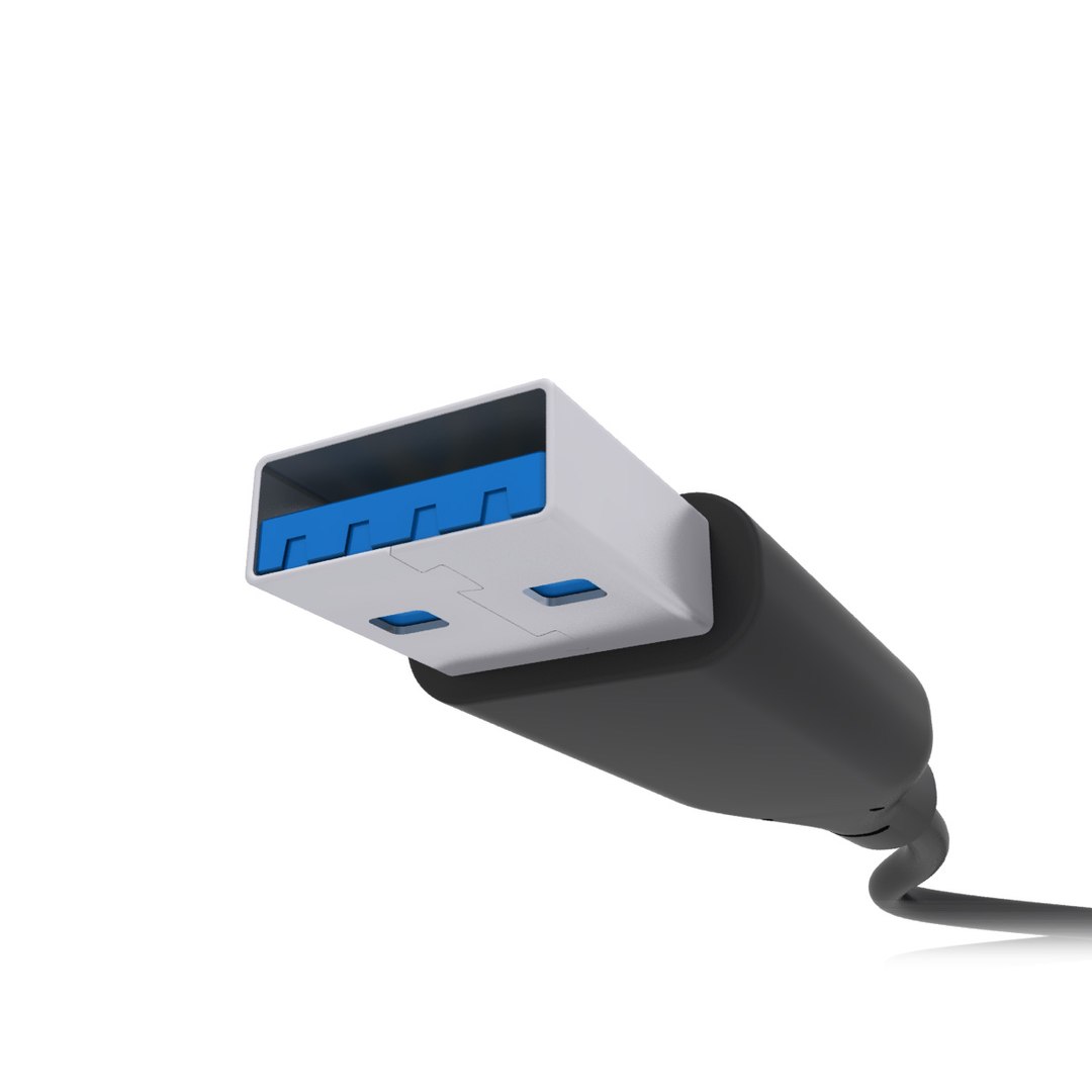 3d Model Usb 3 Connectors