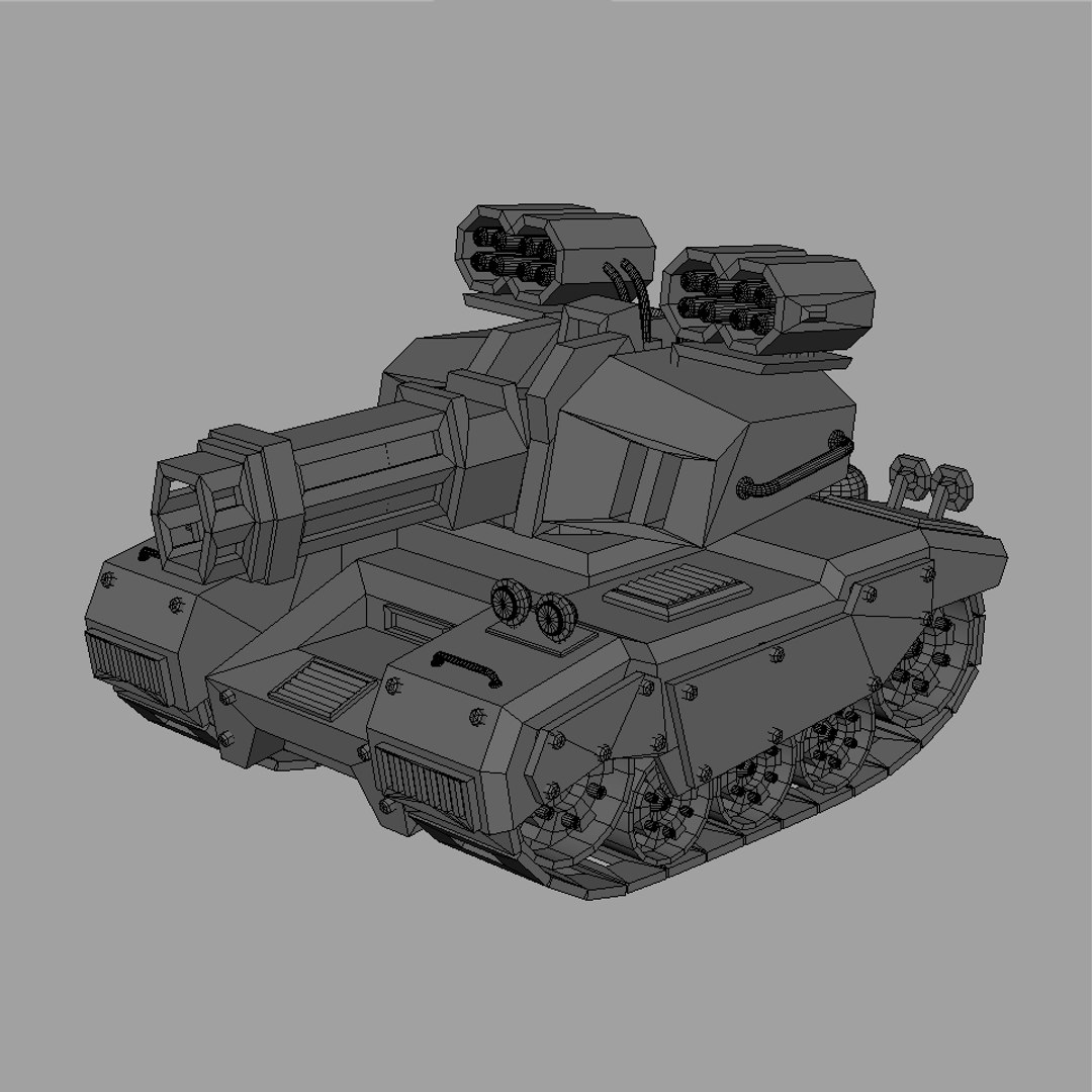 Concept Tank 01 3D Model - TurboSquid 1925456