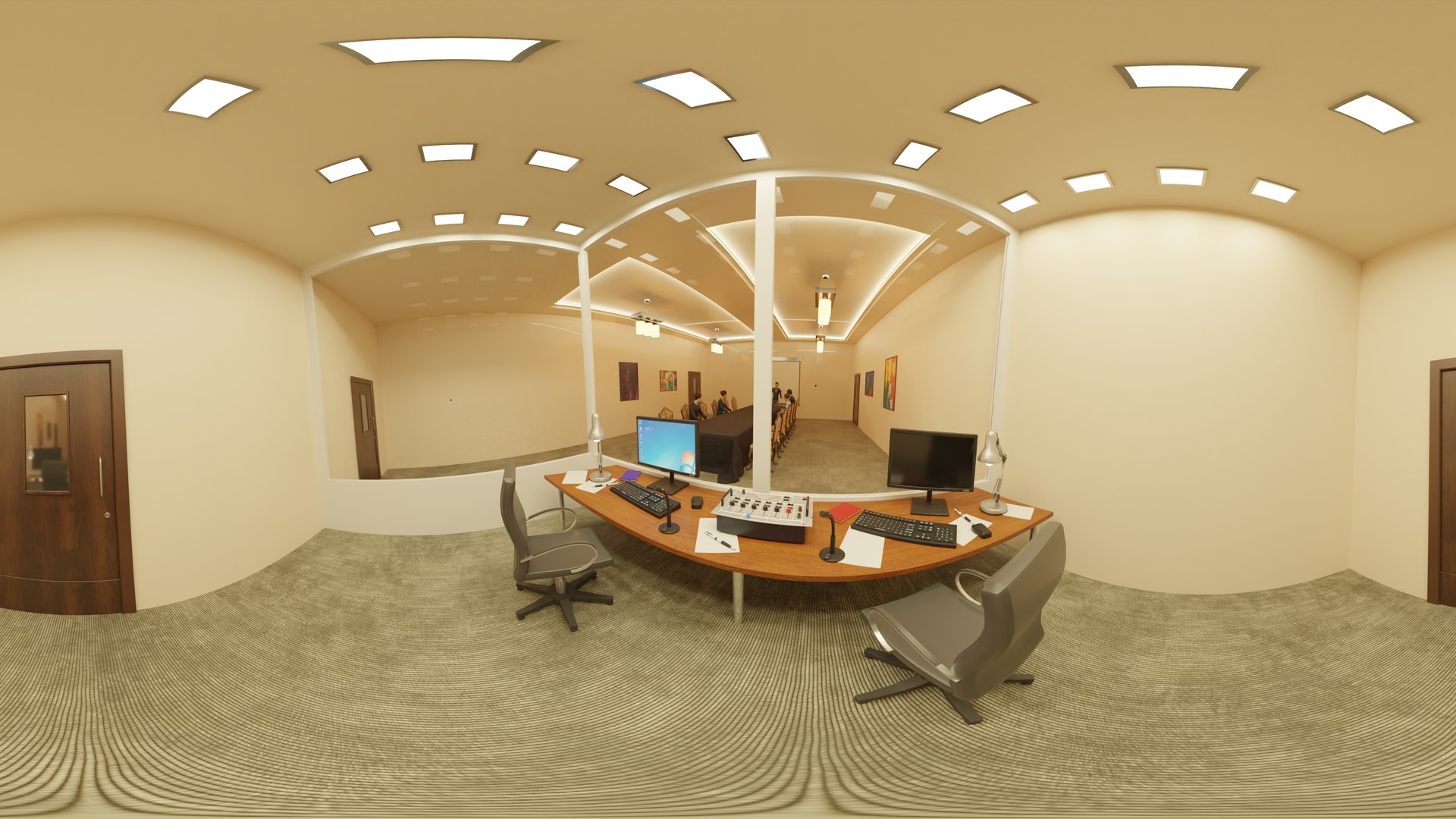3D VR Conference Meeting Room Model - TurboSquid 1924800