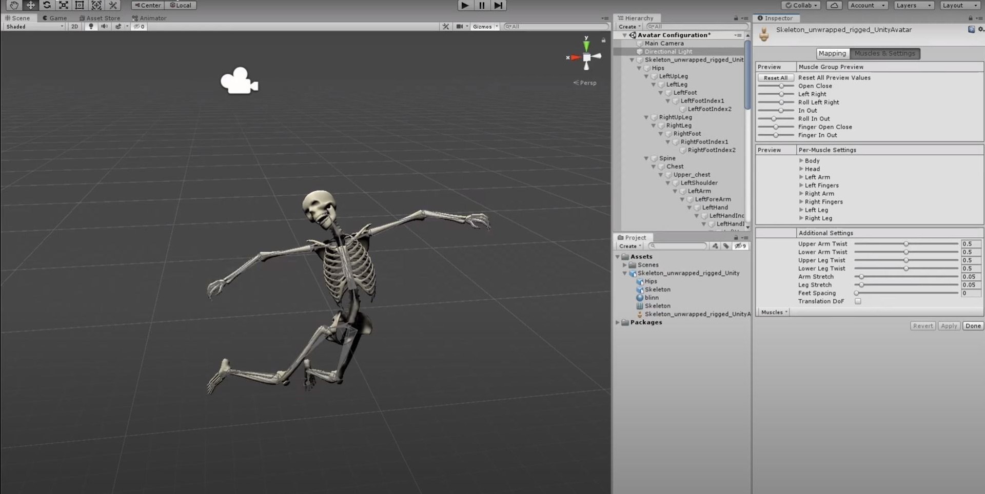 Skeleton Unity Rigged 3D Model - TurboSquid 1521417