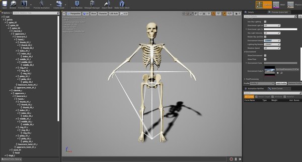 Skeleton unity rigged 3D model - TurboSquid 1521417