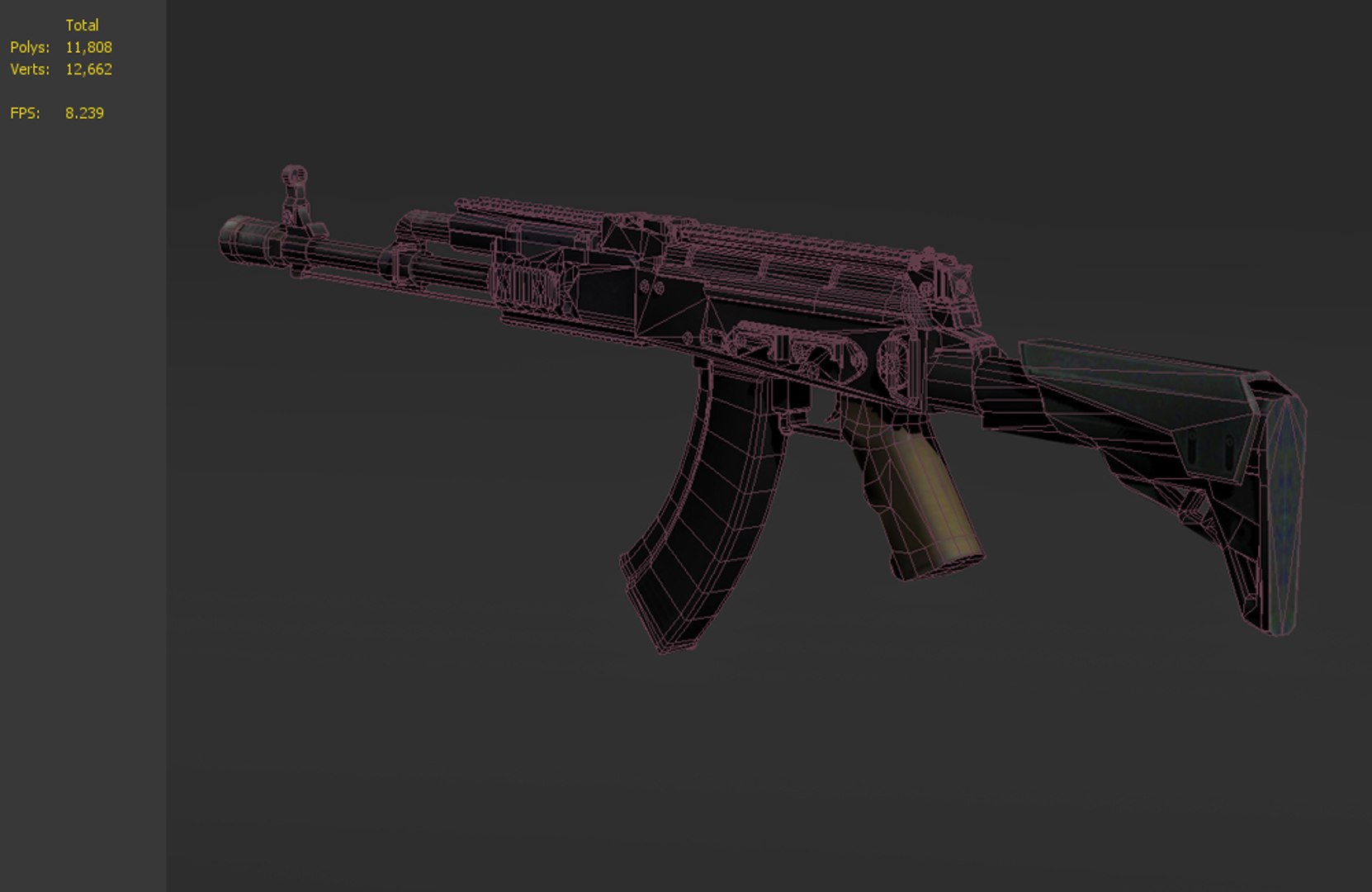 Akms Ak-47 Assault Rifle 3D Model - TurboSquid 1630880