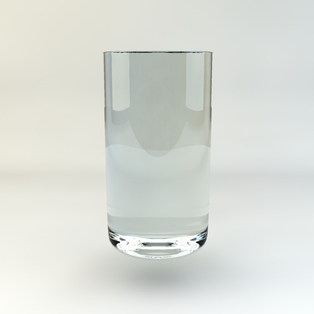 3d Glass Chilled Water Model