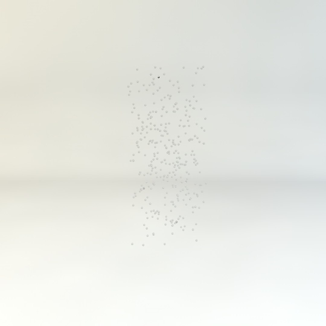 3d Glass Chilled Water Model