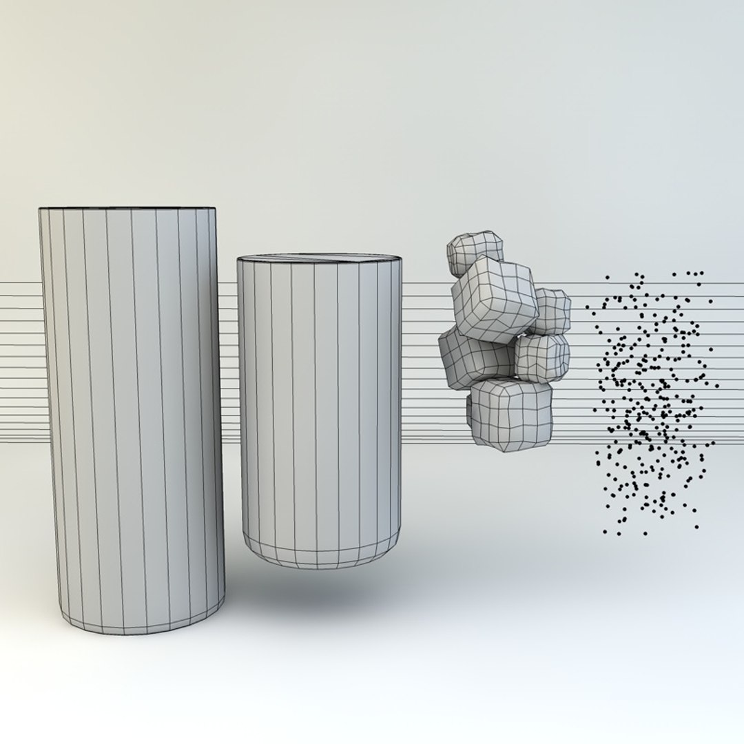 3d Glass Chilled Water Model