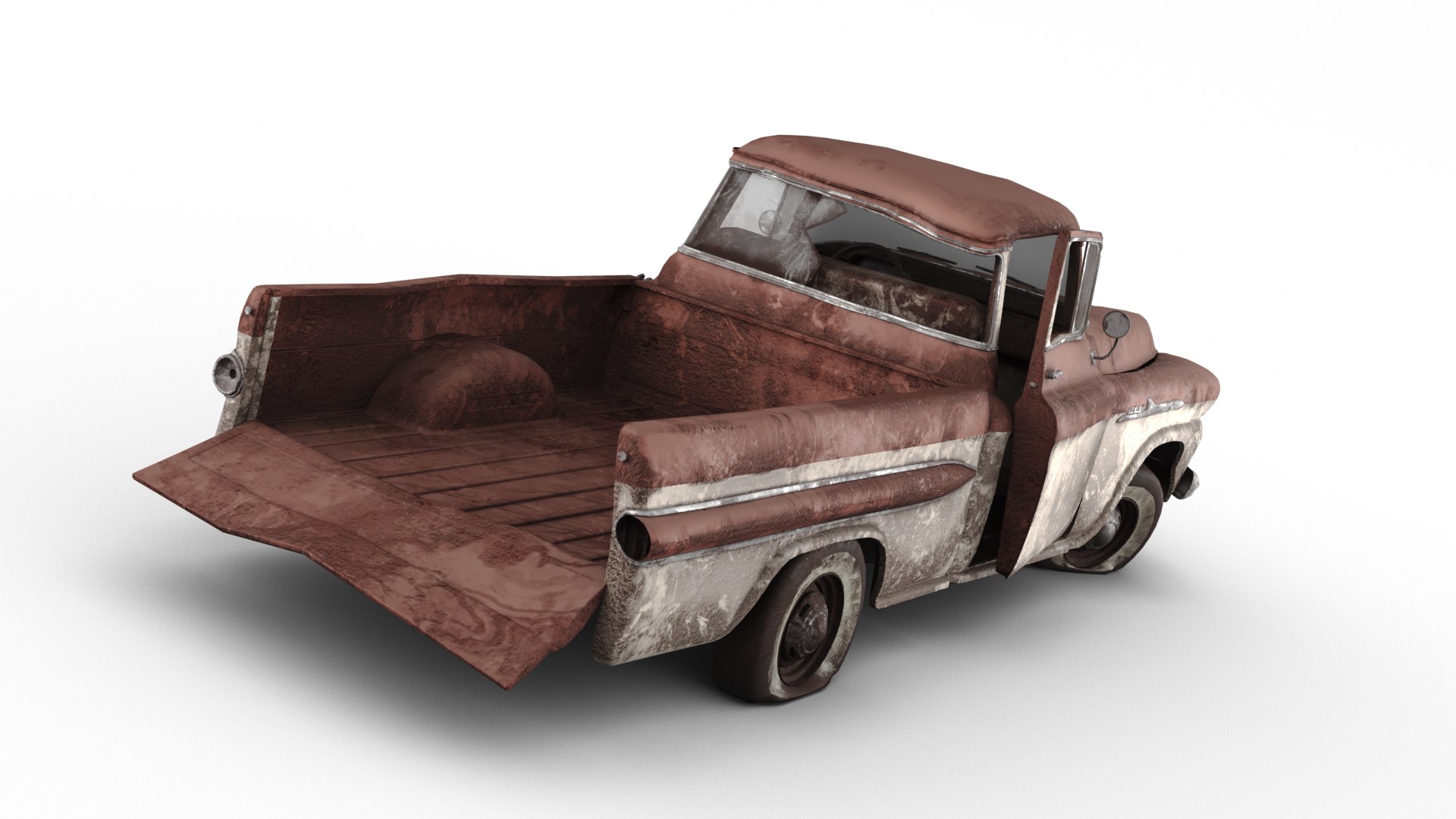 3D Crashed Chevrolet Apache 1959 - TurboSquid 2232453